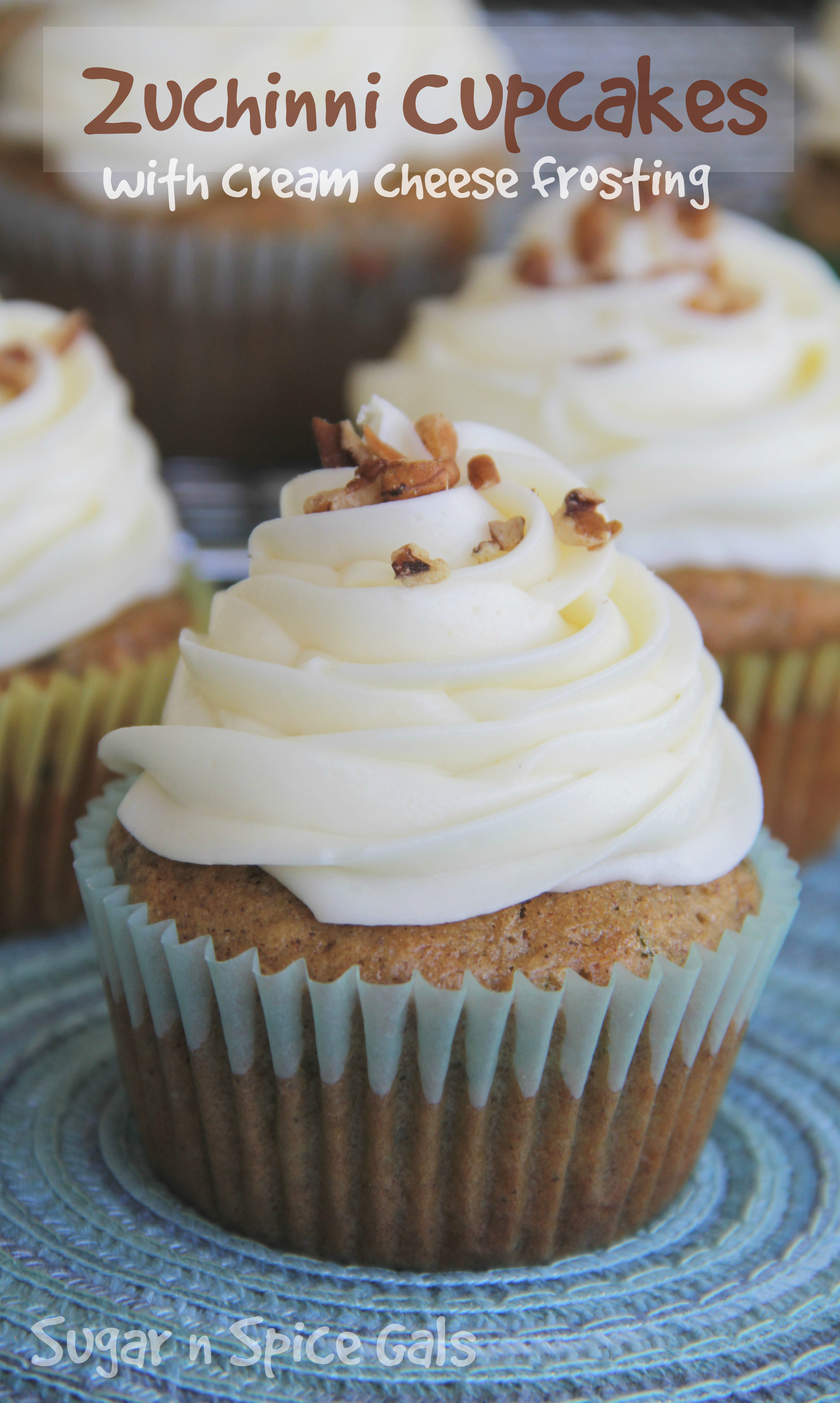 zucchini cupcakes - Sugar n' Spice Gals
